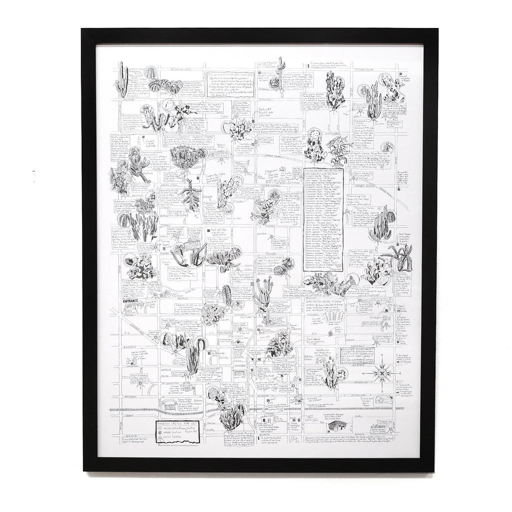 Phoenix Cactus Map by Jen Urso – Practical Art