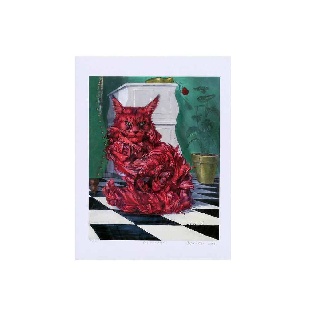 "Red with Rage" Print by Leah Kiser – Practical Art
