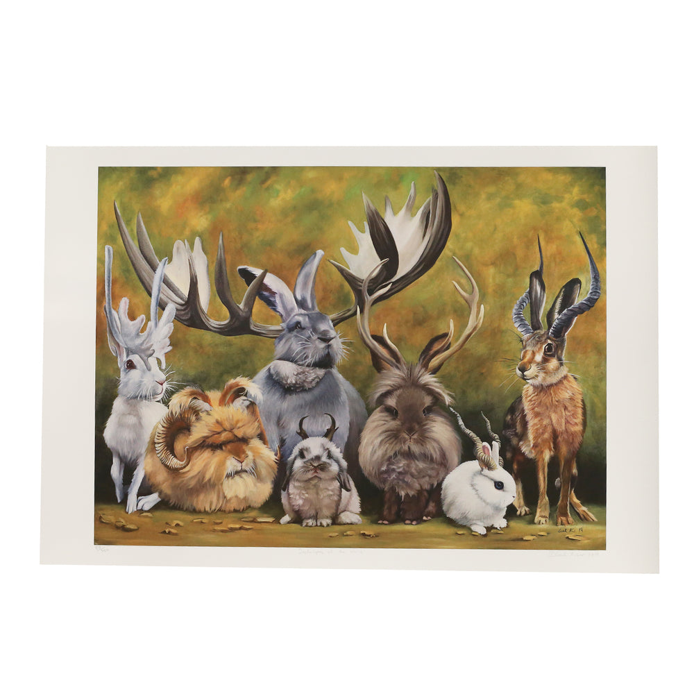 "Jackalopes of the World" Print by Leah Kiser – Practical Art
