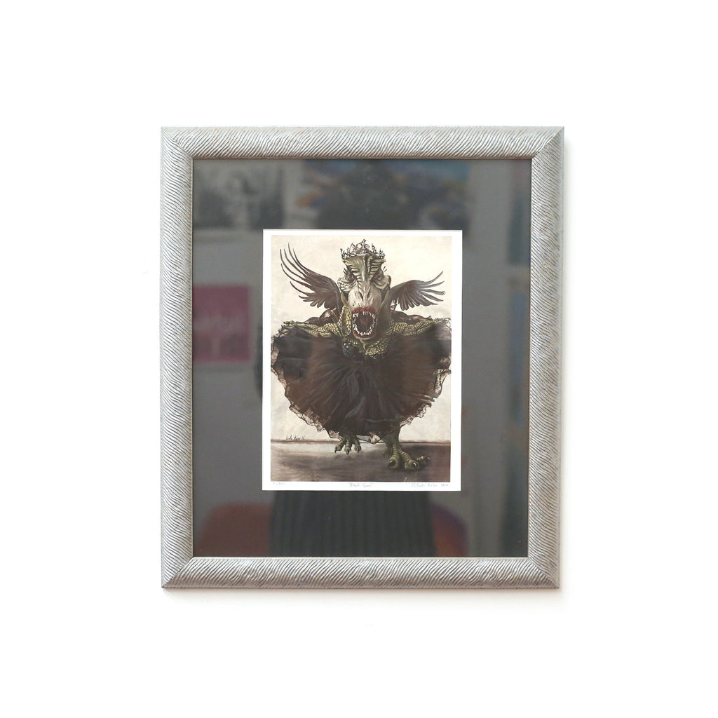 Framed "Black Swan" Print by Leah Kiser – Practical Art