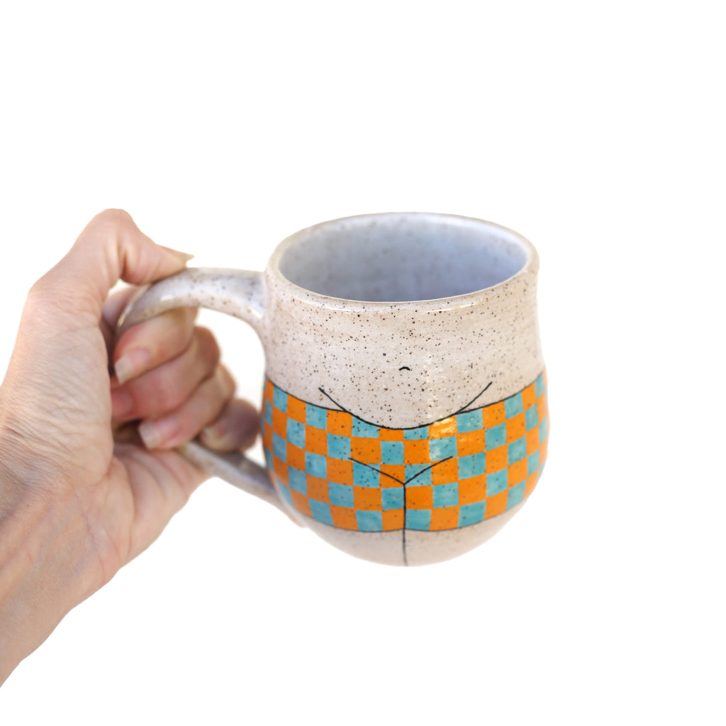 Checker Pants Mug by Michelle Kohout – Practical Art