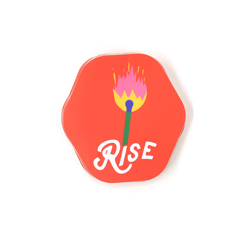 Rise Sticker by Safwat Saleem – Practical Art