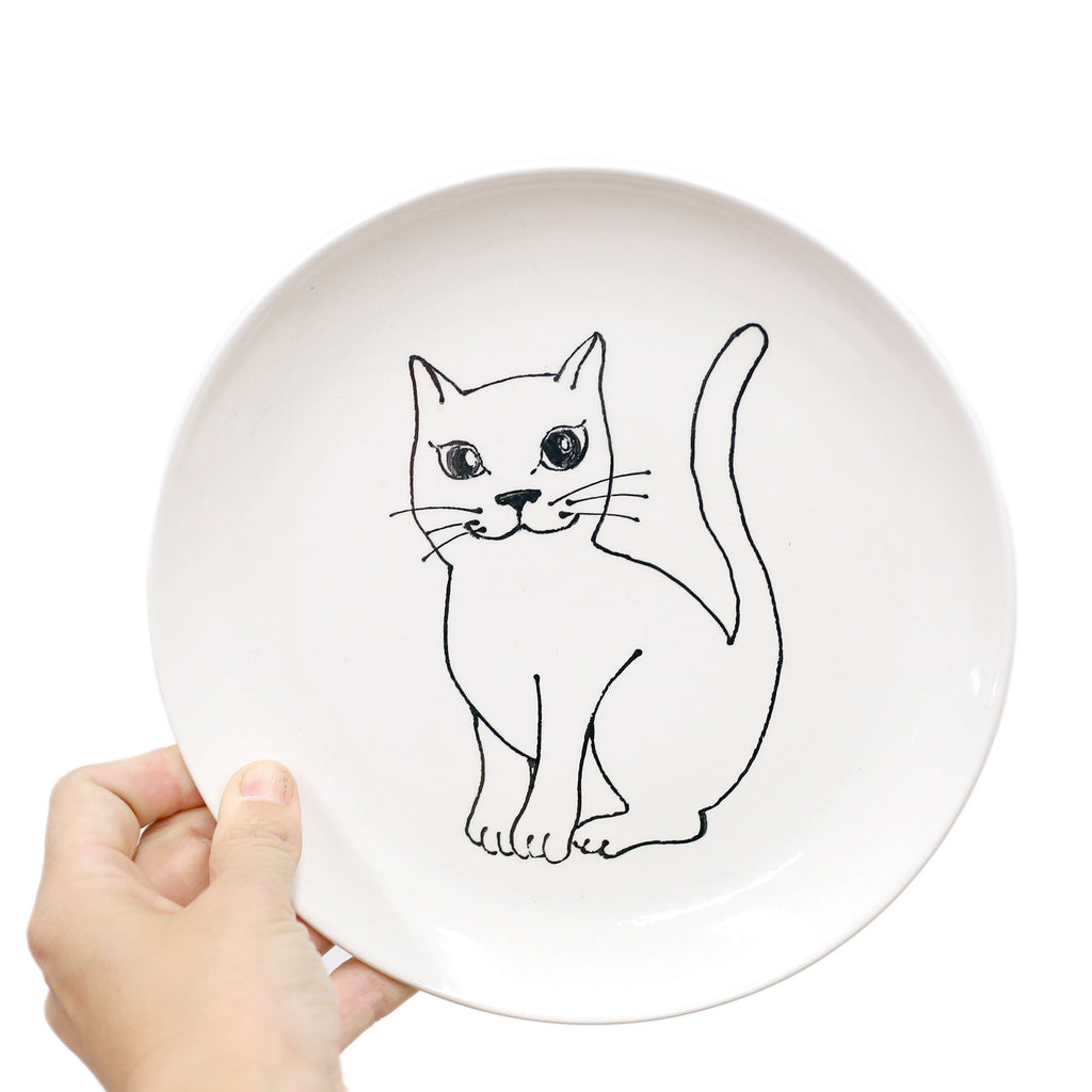 Kitty Cat Plate by Denise Yaghmourian – Practical Art