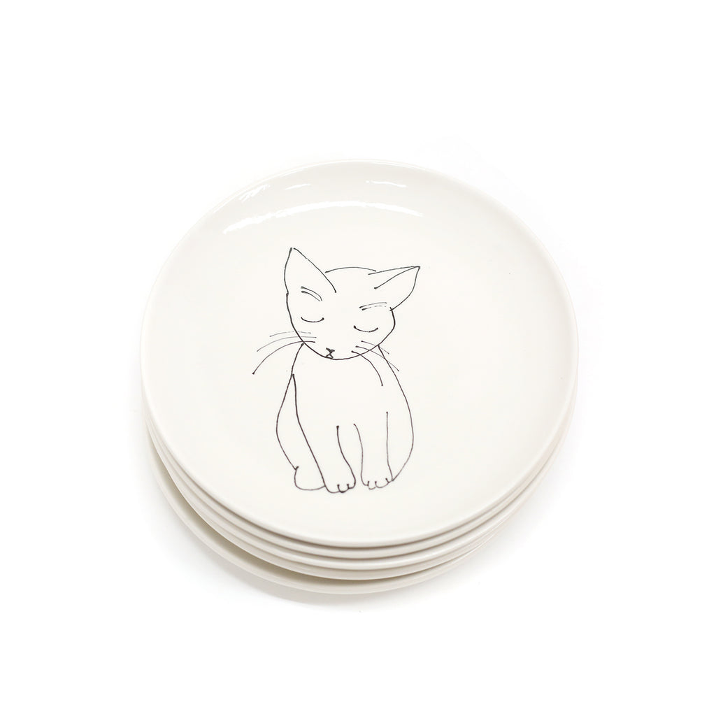 8" Kitty Cat Plate by Denise Yaghmourian – Practical Art