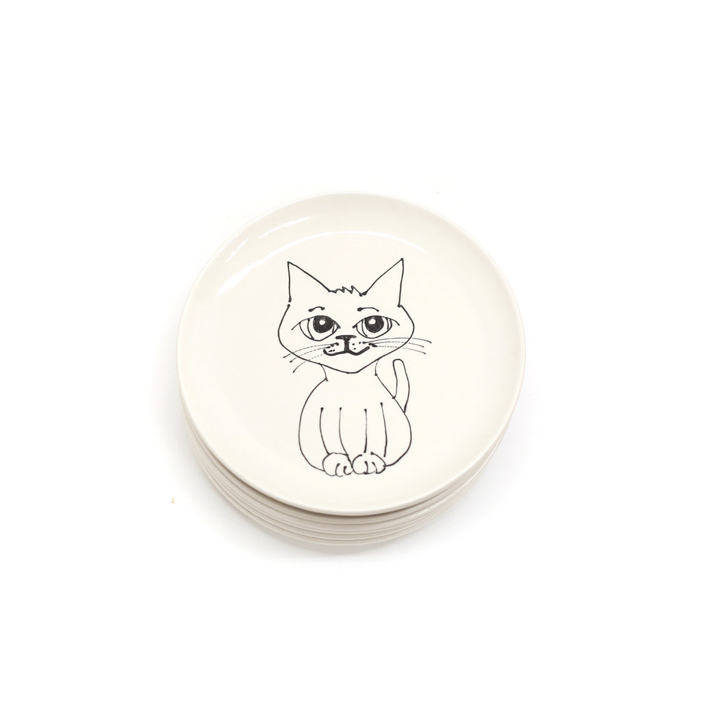 8" Kitty Cat Plate by Denise Yaghmourian – Practical Art