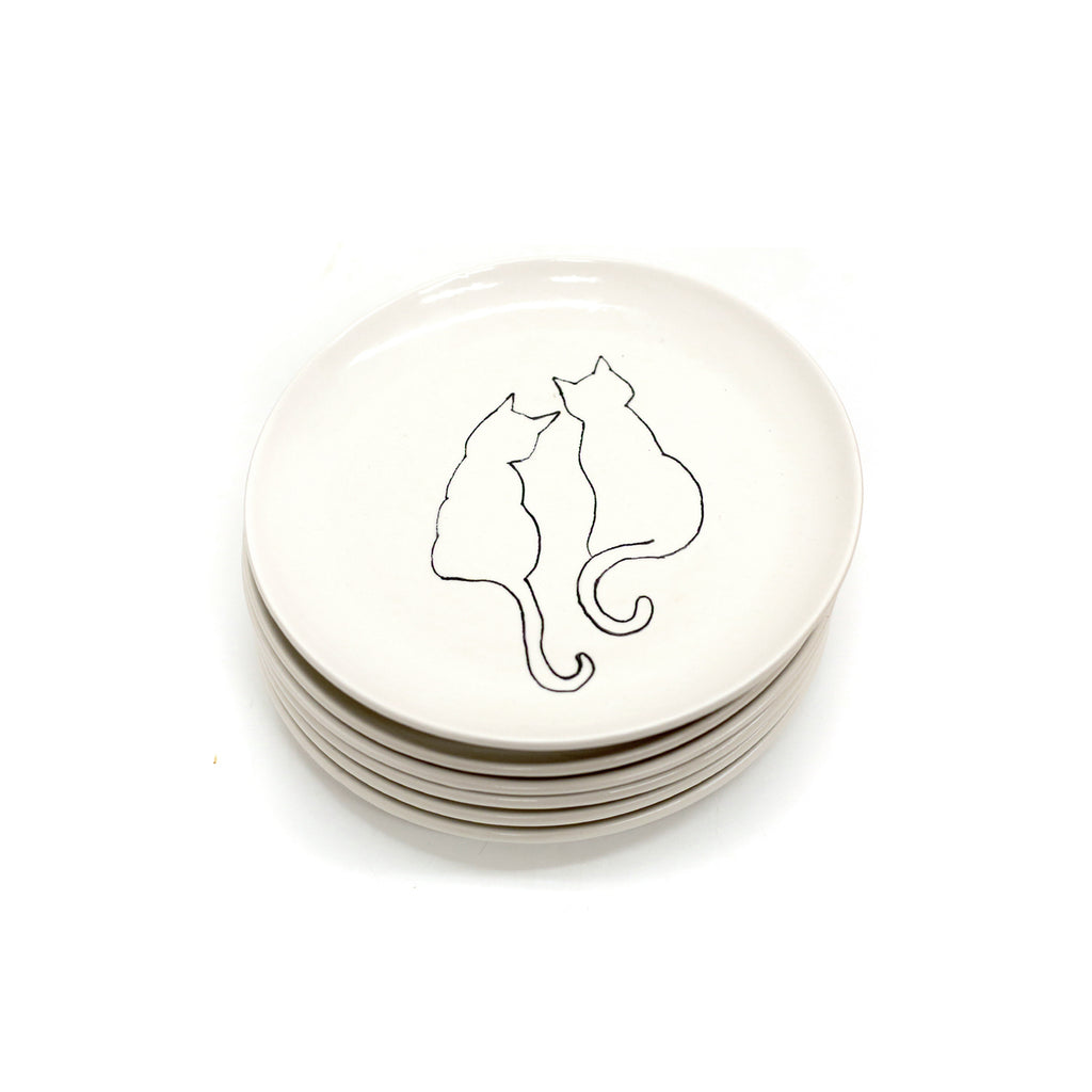 8" Kitty Cat Plate by Denise Yaghmourian – Practical Art