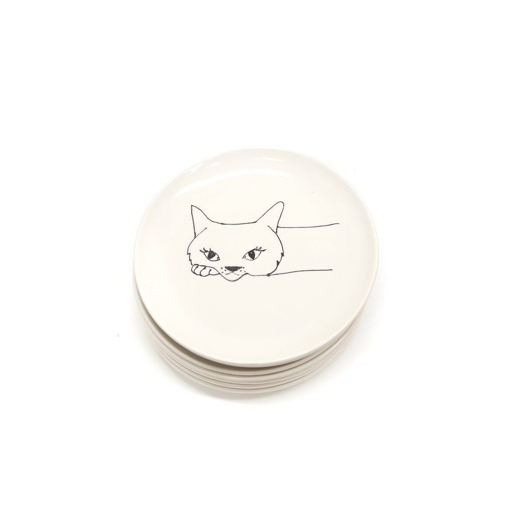 8" Kitty Cat Plate by Denise Yaghmourian – Practical Art