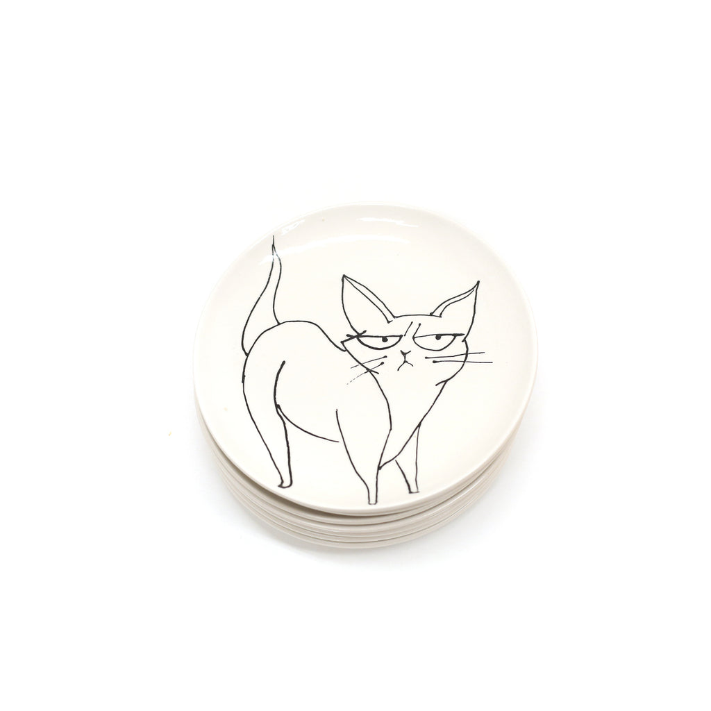 8" Kitty Cat Plate by Vylet Bertoncino – Practical Art