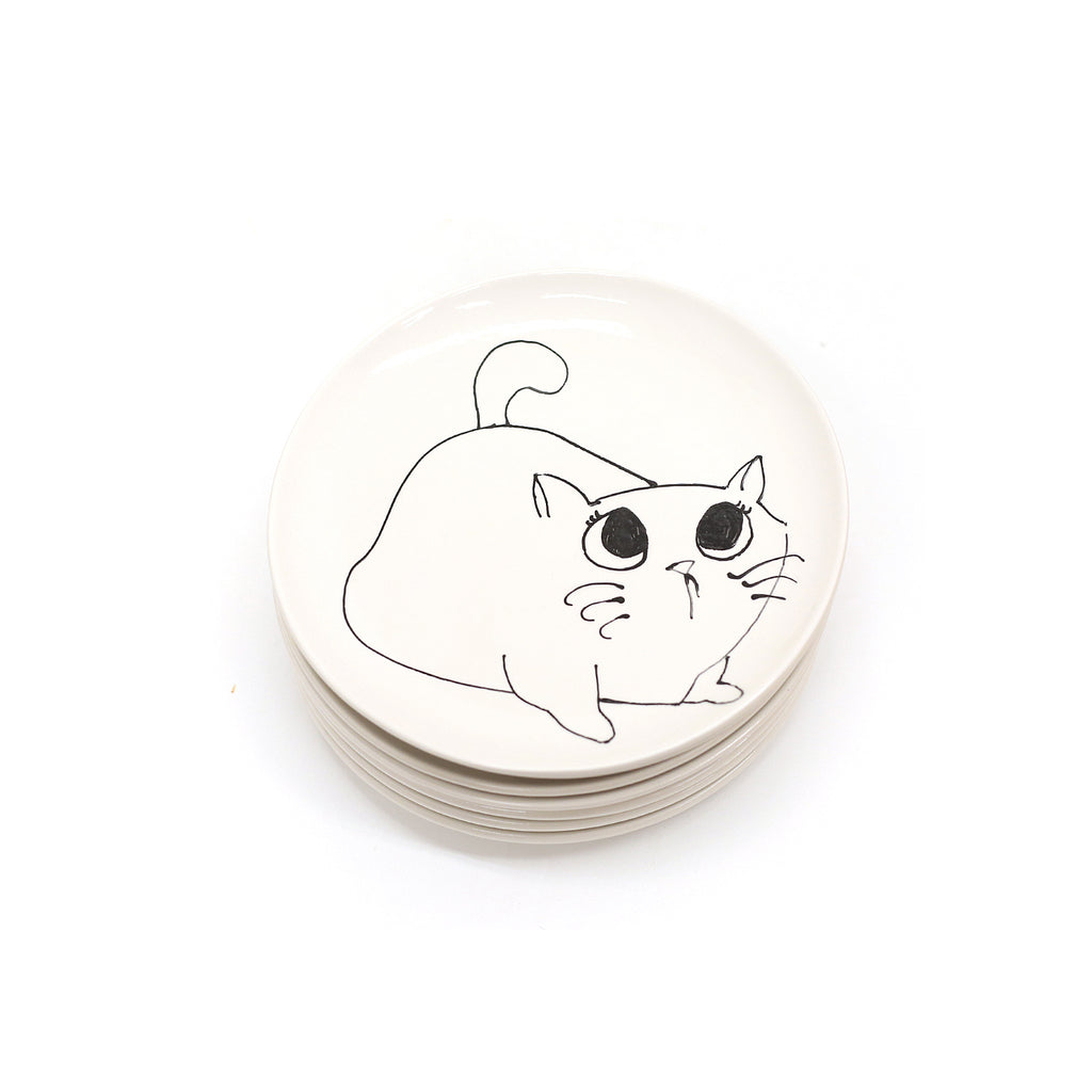 8" Kitty Cat Plate by Vylet Bertoncino – Practical Art
