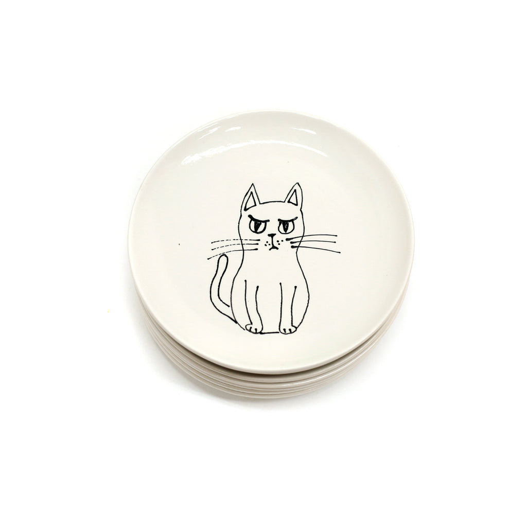 8" Kitty Cat Plate by Denise Yaghmourian – Practical Art